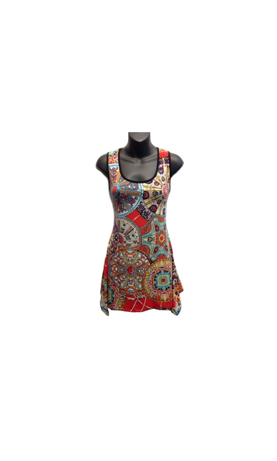 Hermes red Mode Gitane tunic with spikes - Boutique isla Mona internet