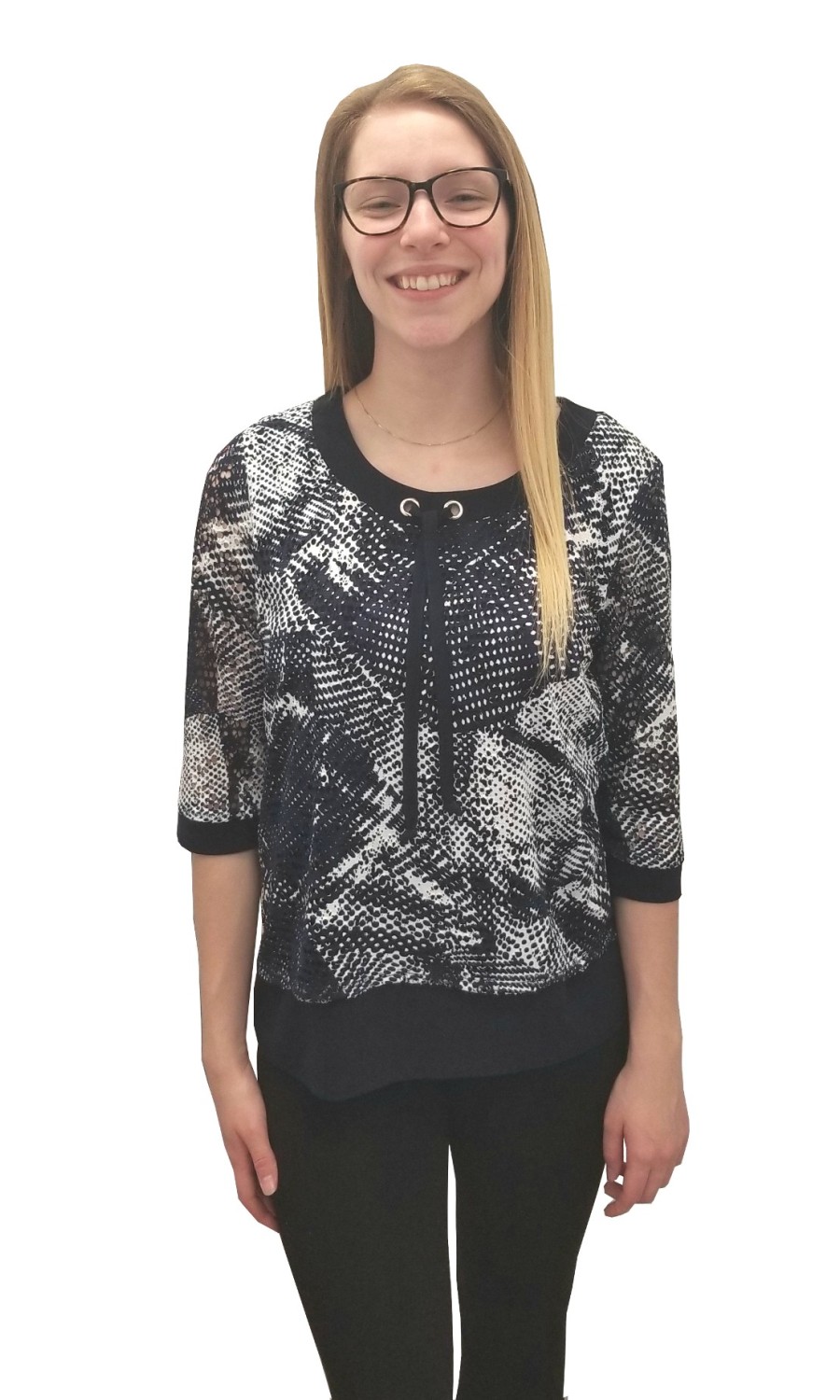 Gorgeous navy top and white GG collection - Boutique isla Mona internet